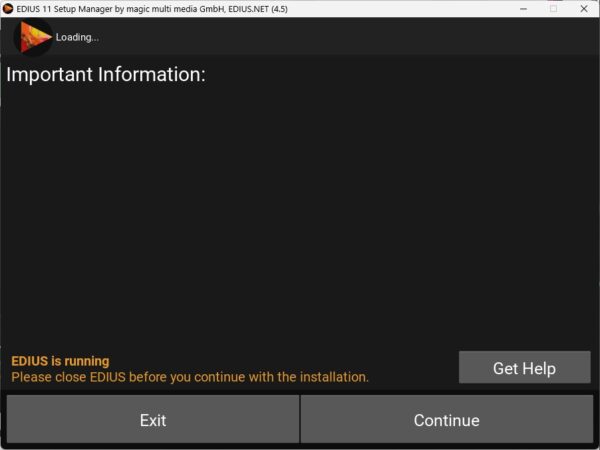 「Continue」をクリック。